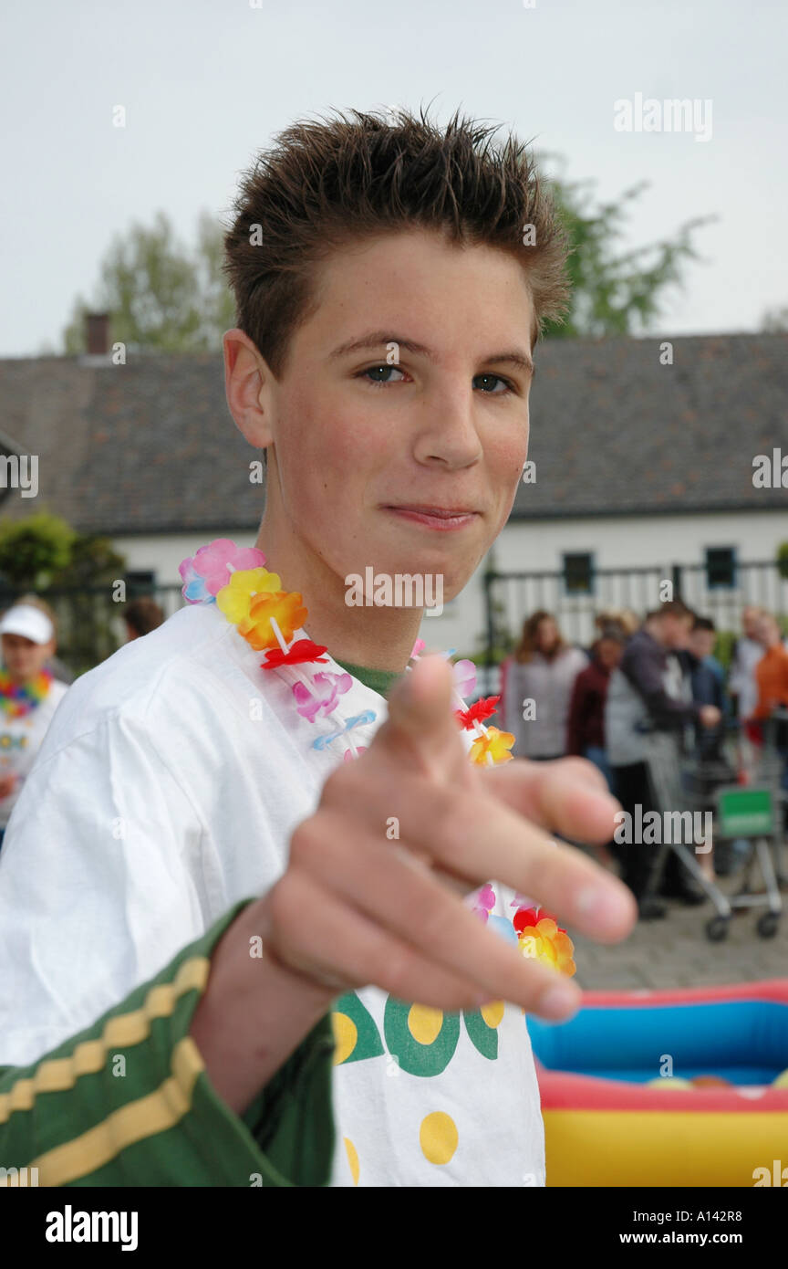 young student pointing at camera Stock Photo - Alamy