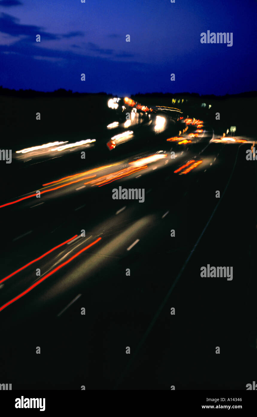Highway rush hour traffic Stock Photo - Alamy