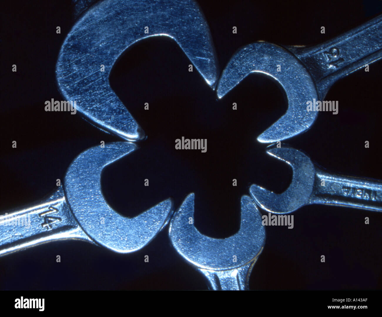 circle of spanners Stock Photo - Alamy