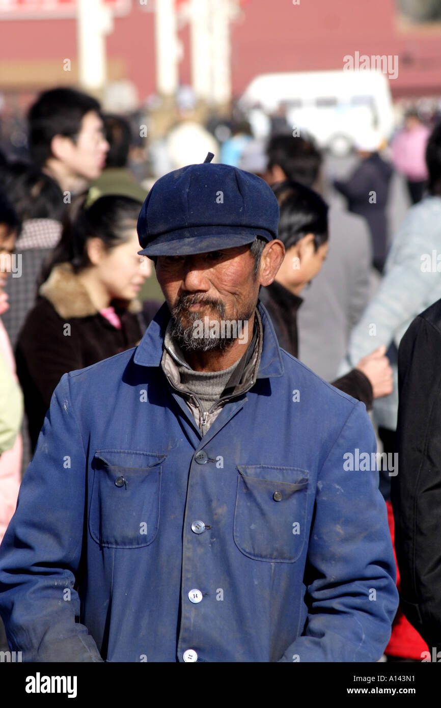 Homeless man discretely begs in Tiananmen Square, Beijing China Stock ...