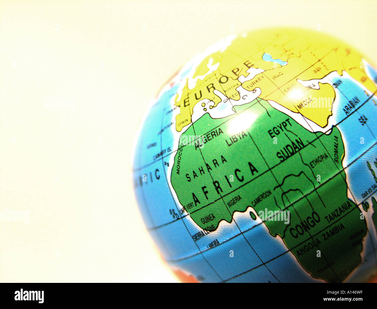World globe map Stock Photo - Alamy
