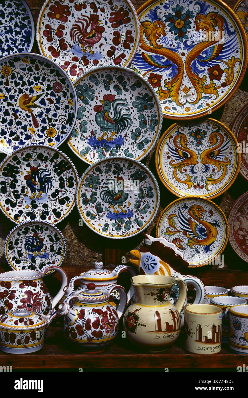 Tuscany plates hi-res stock photography and images - Alamy