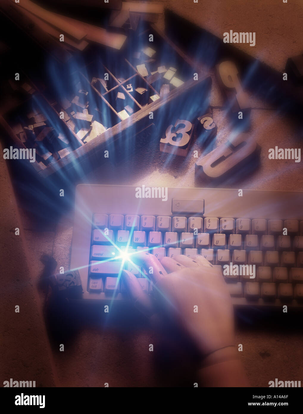 Old vs new computer hi-res stock photography and images - Alamy