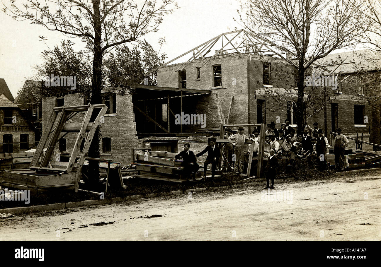 Construction Site at Break Time Stock Photo - Alamy
