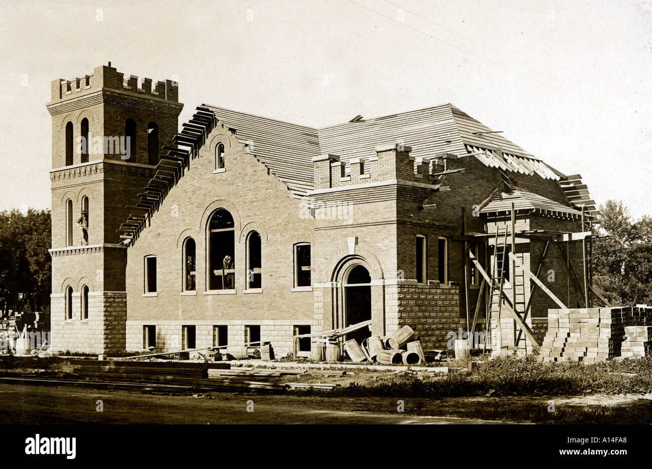 Church Under Construction Stock Photo - Alamy