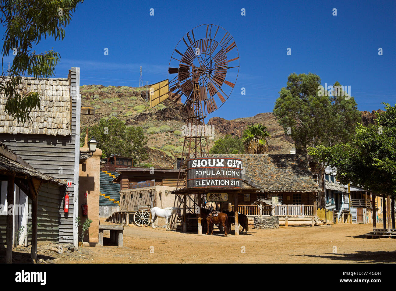 Sioux City Western Town Stock Photo - Alamy