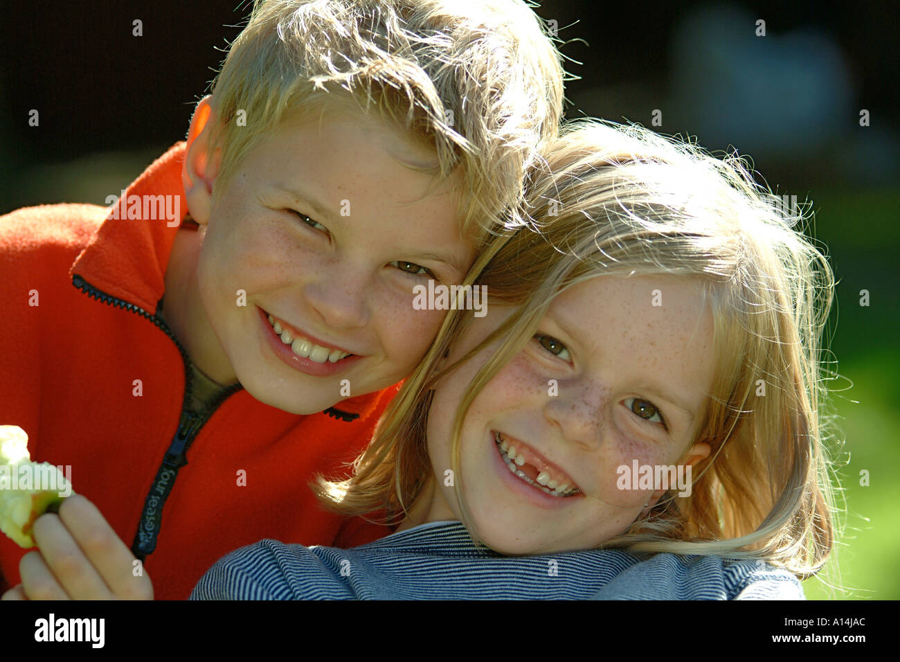 sibling brother and sister Stock Photo - Alamy