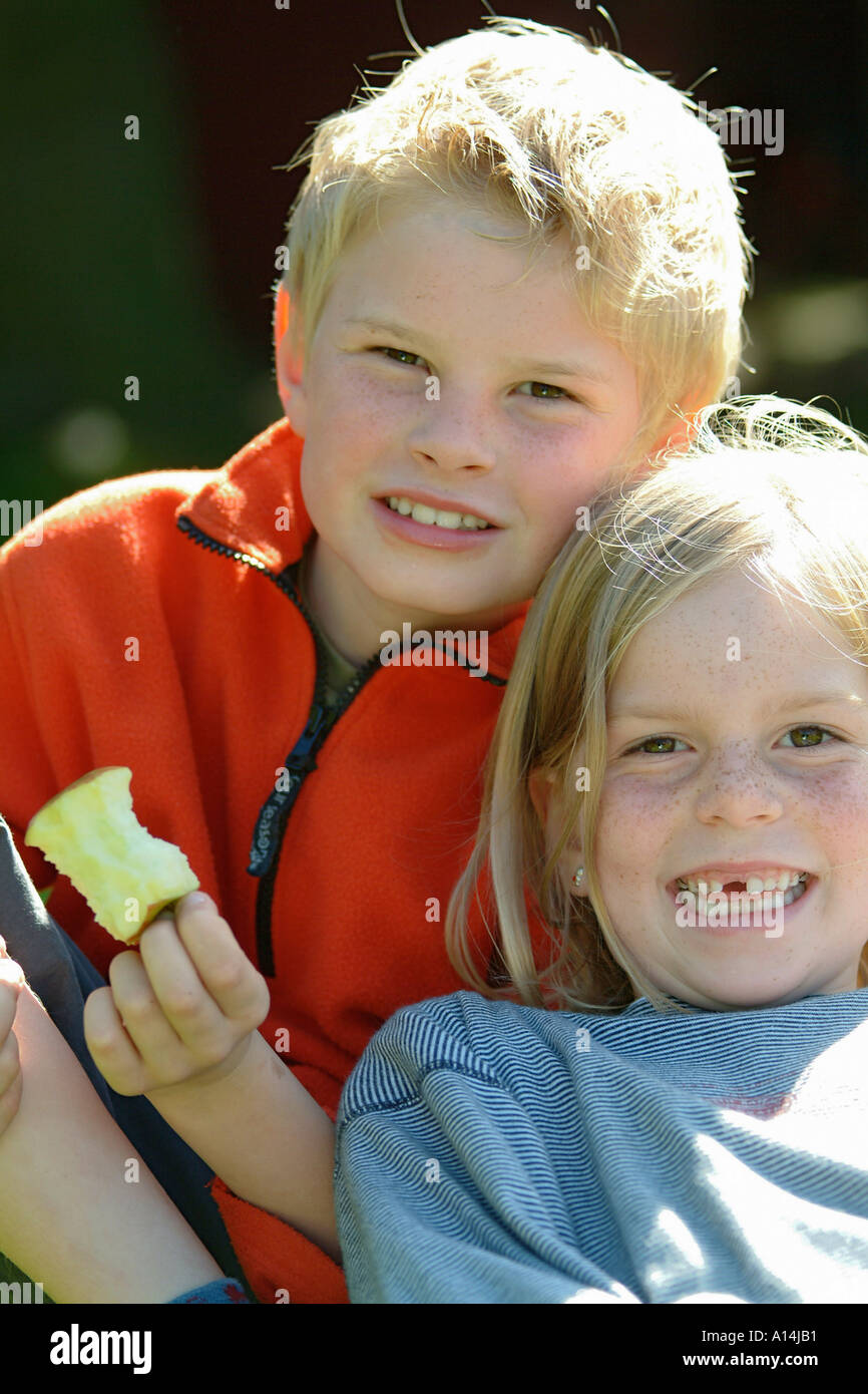 sibling brother and sister Stock Photo - Alamy