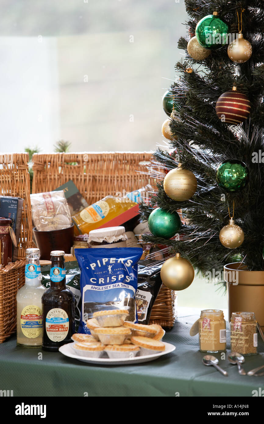 Helmsley Castle christmas hamper Stock Photo - Alamy