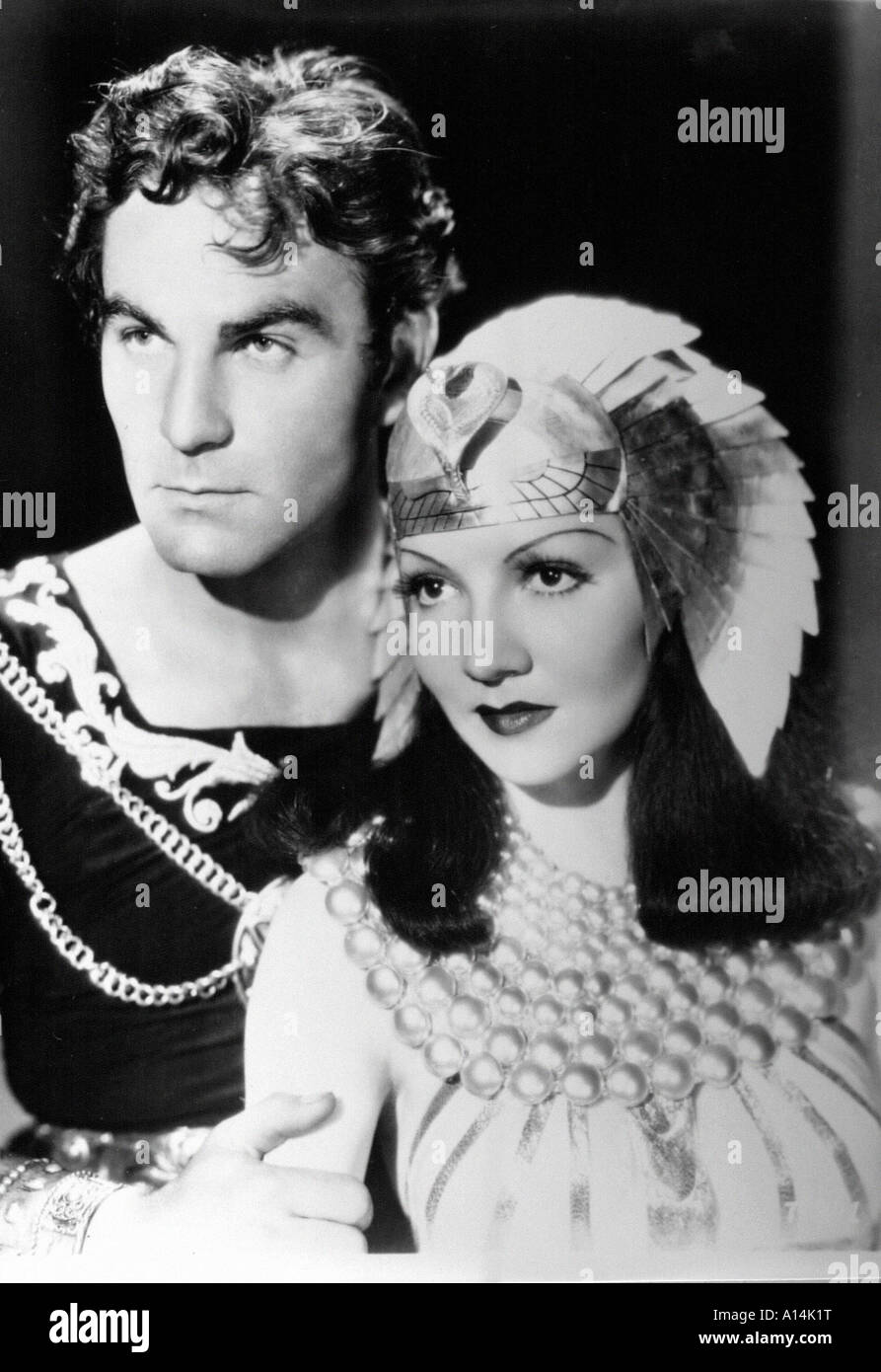 Cleopatra 1934 Cecil B DeMille CLaudette Colbert Henry Wilcoxon Stock Photo - Alamy