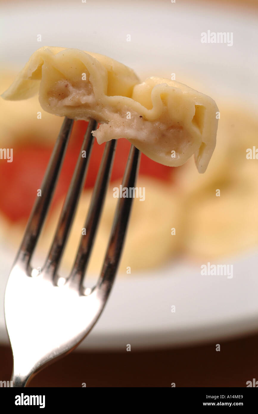 noddles Tortelini pasta with tomato sauces Stock Photo - Alamy