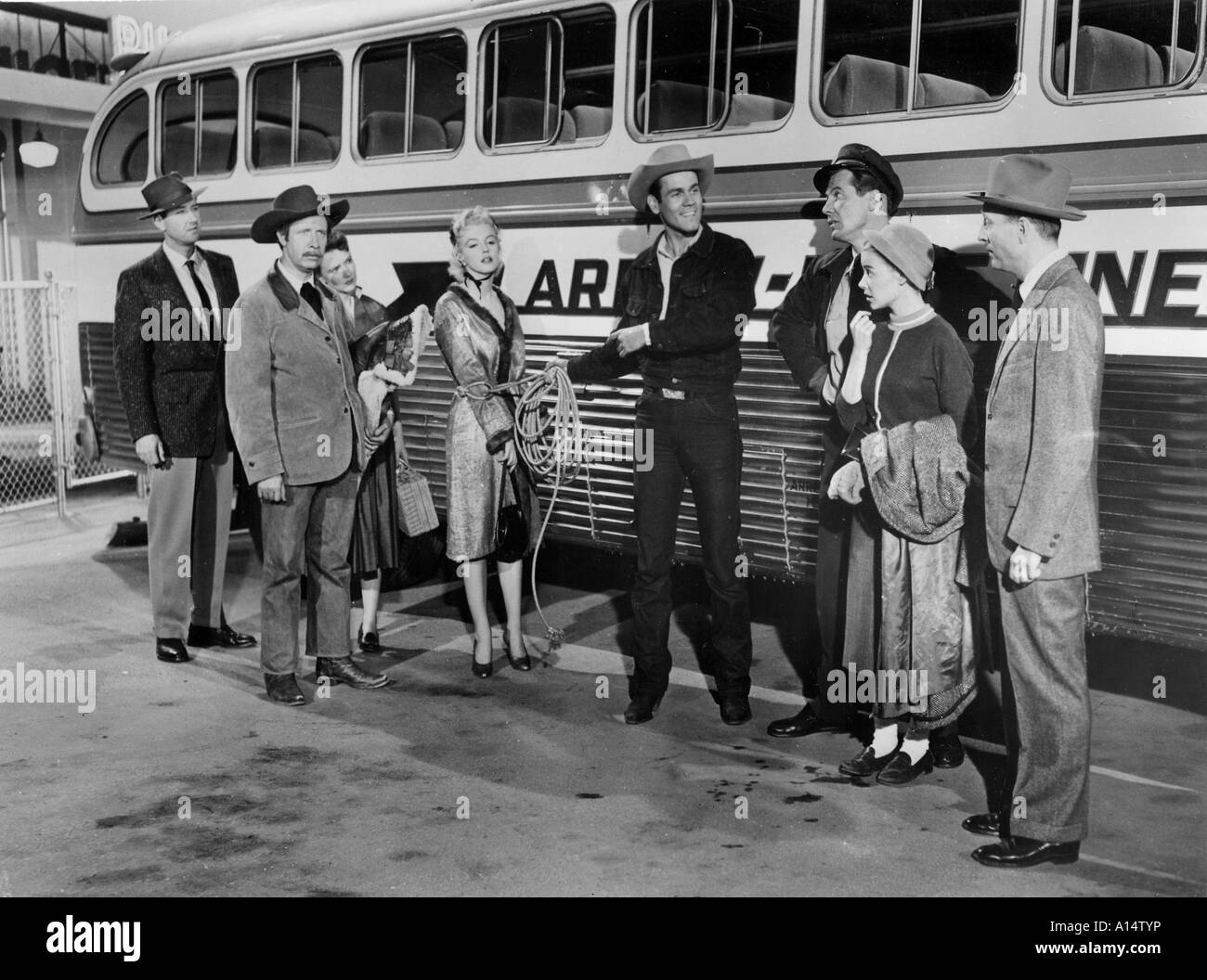 Bus stop 1956 Joshua Logan Don Murray Marilyn Monroe Stock Photo - Alamy