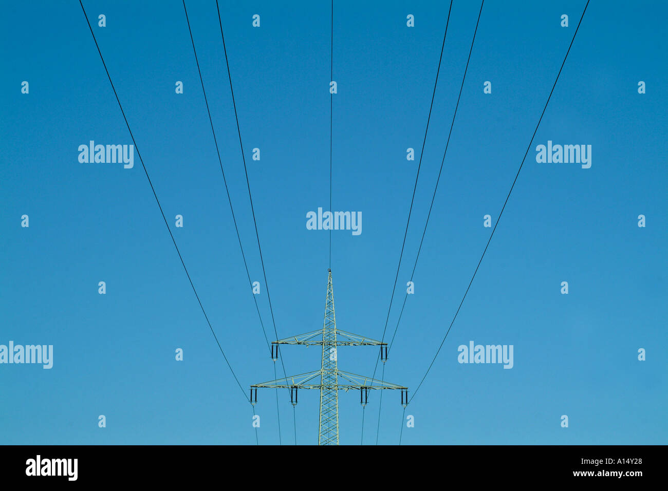 power supply line Stock Photo - Alamy