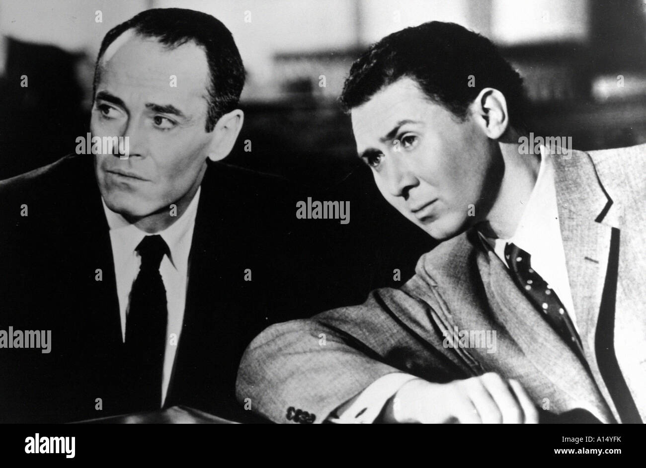 The wrong man 1957 Alfred Hitchcock Henry Fonda Stock Photo - Alamy