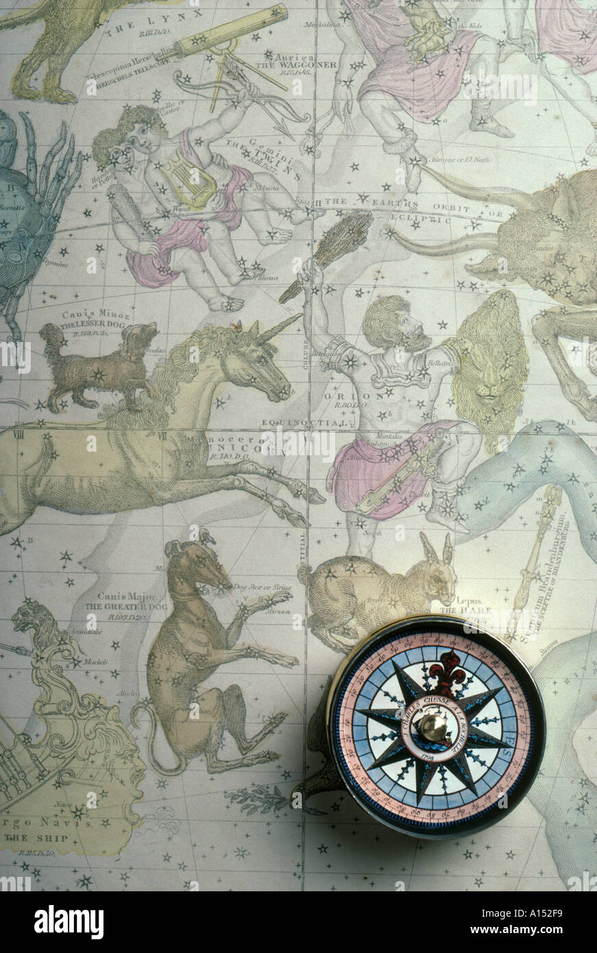 Map of stars chart hi-res stock photography and images - Alamy