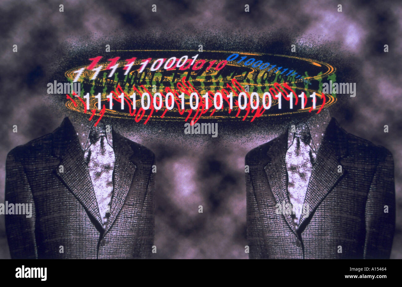 Digital man robot binary numbers hi-res stock photography and images ...