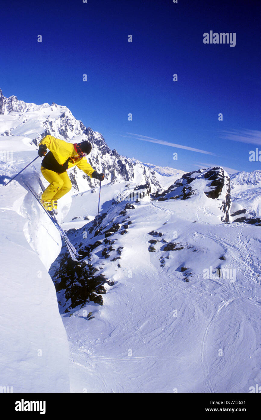 Skier cornice hi-res stock photography and images - Alamy