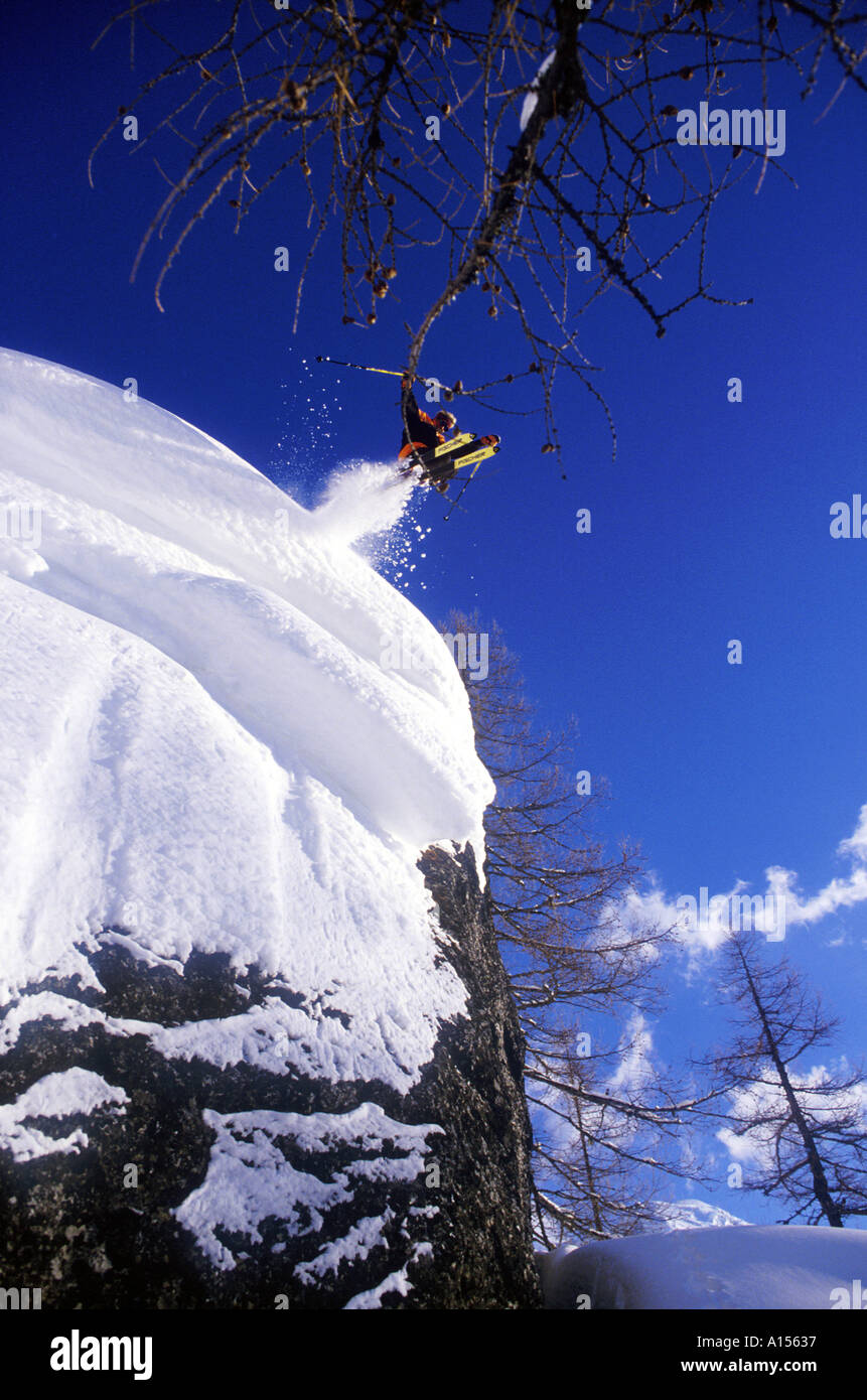 Skier cornice hi-res stock photography and images - Alamy