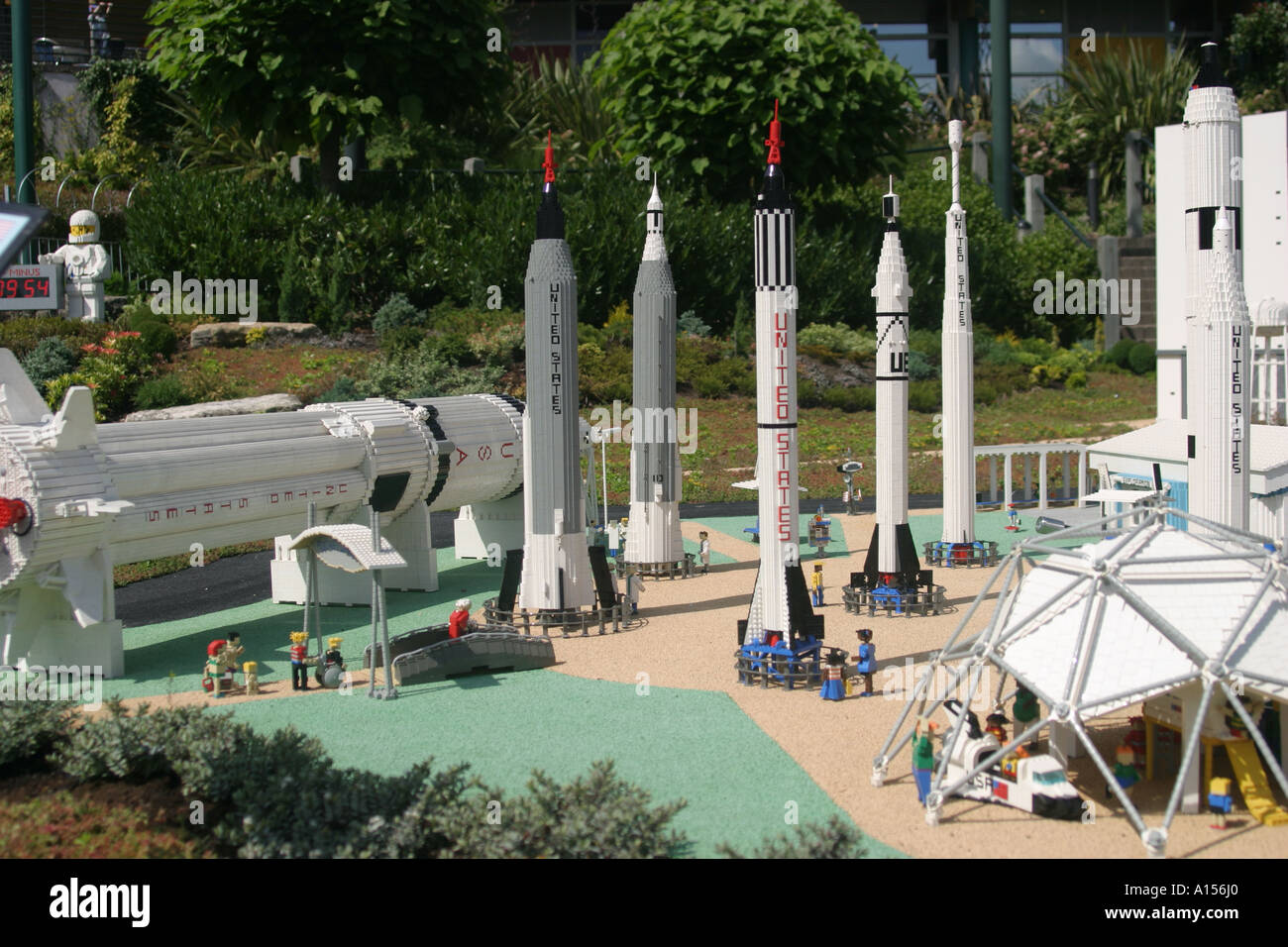 Legoland space rockets Windsor Berkshire Stock Photo - Alamy