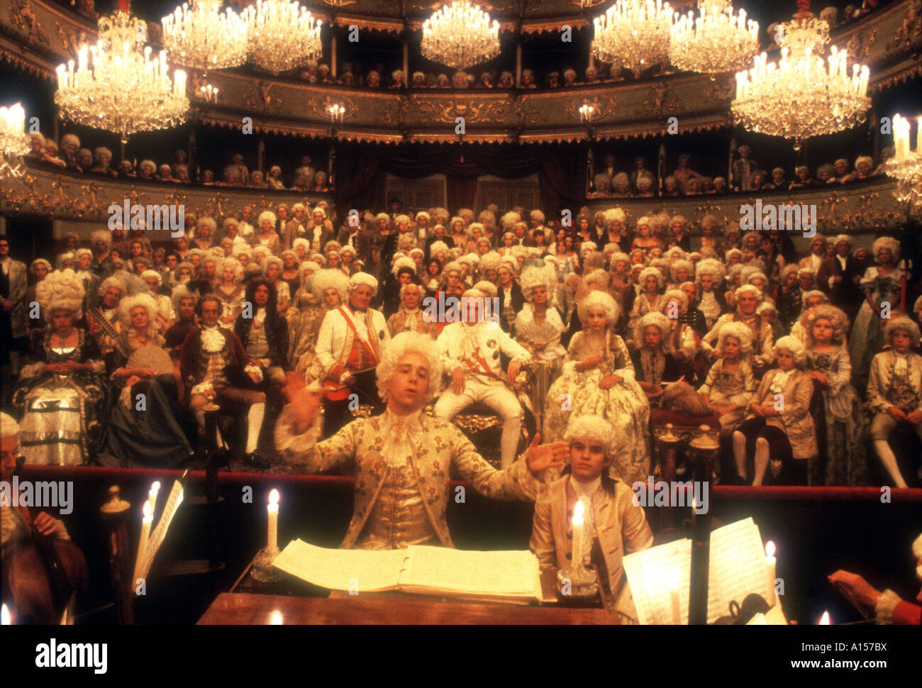 Amadeus Year 1984 Director Milos Forman Tom Hulce Stock Photo - Alamy