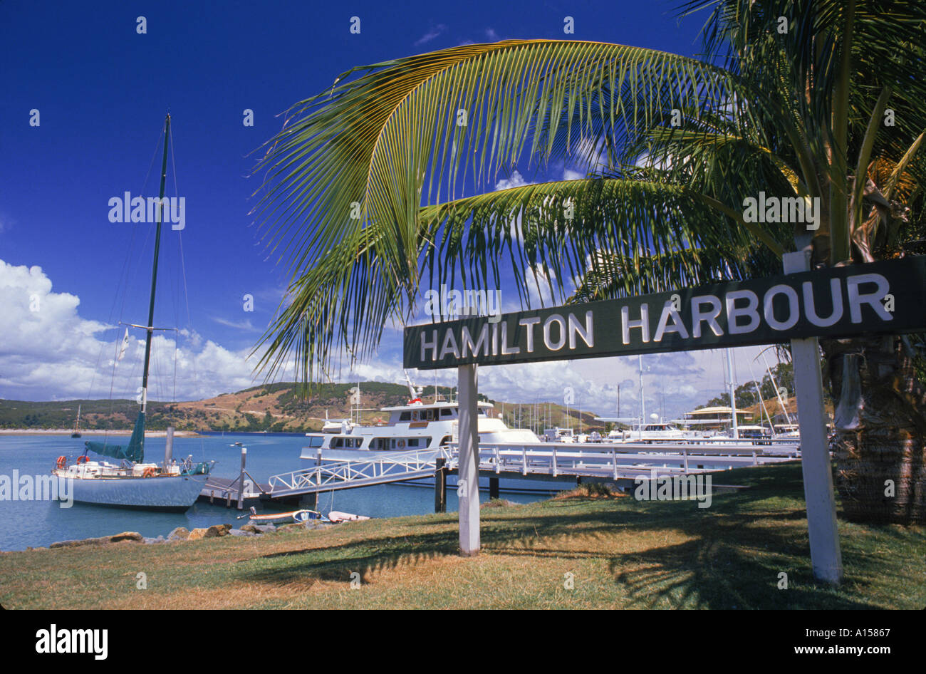 Hamilton island sign australia hi-res stock photography and images - Alamy