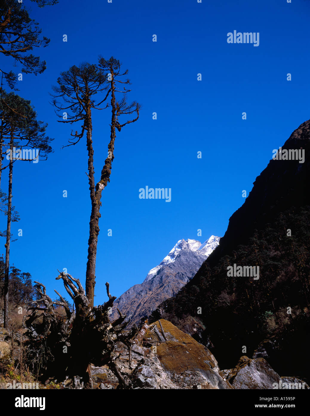 Nepal blue sky hi-res stock photography and images - Alamy