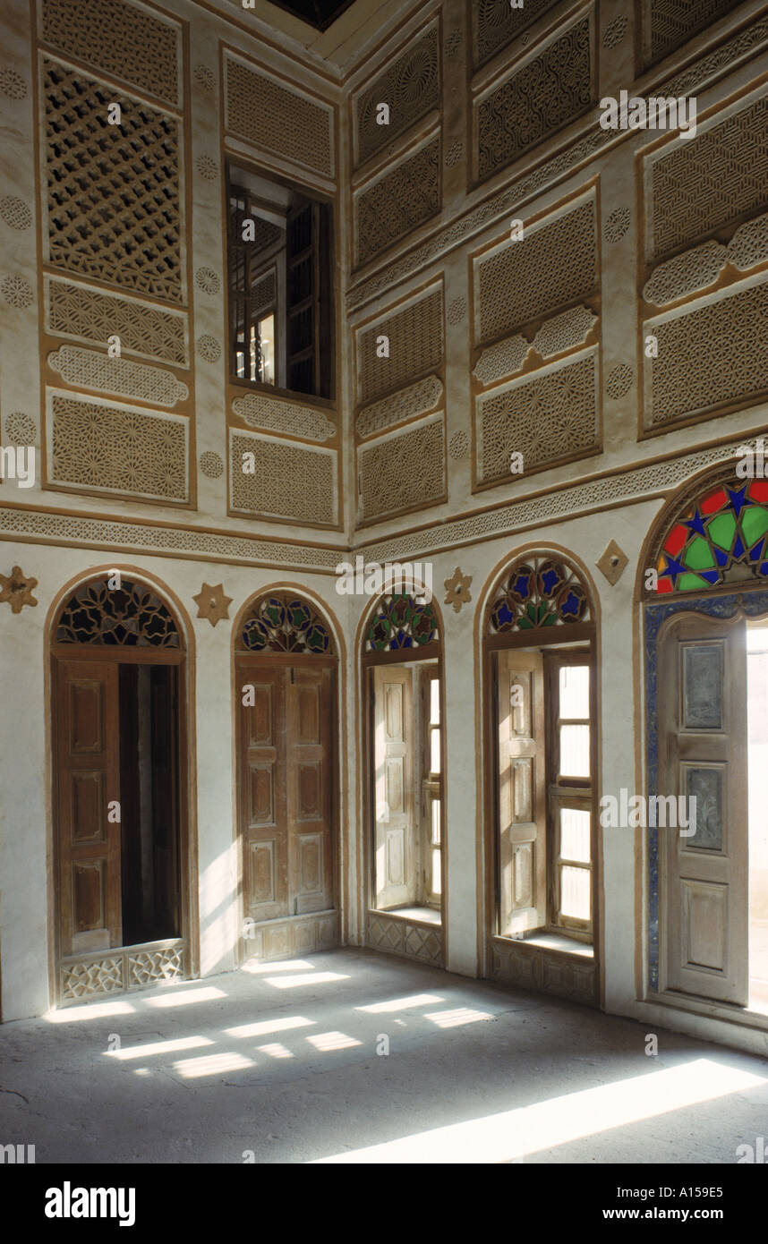 Interior of the restored house of Shaikh Isa in the small village of Al ...
