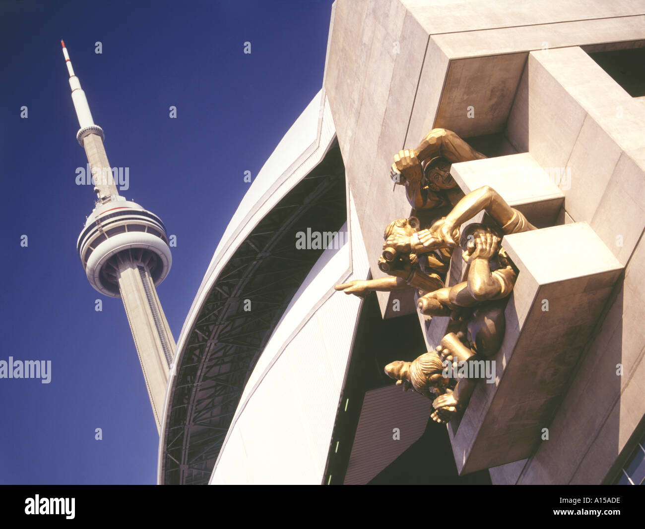 CN tower and Sky Dome in Toronto Canada Stock Photo - Alamy