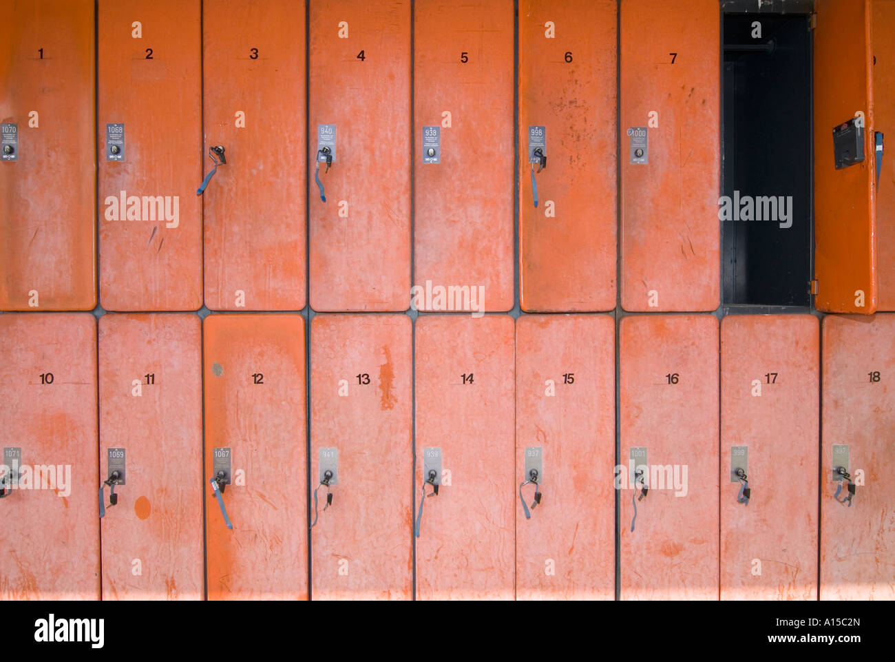 Old safe deposit boxes Stock Photo - Alamy