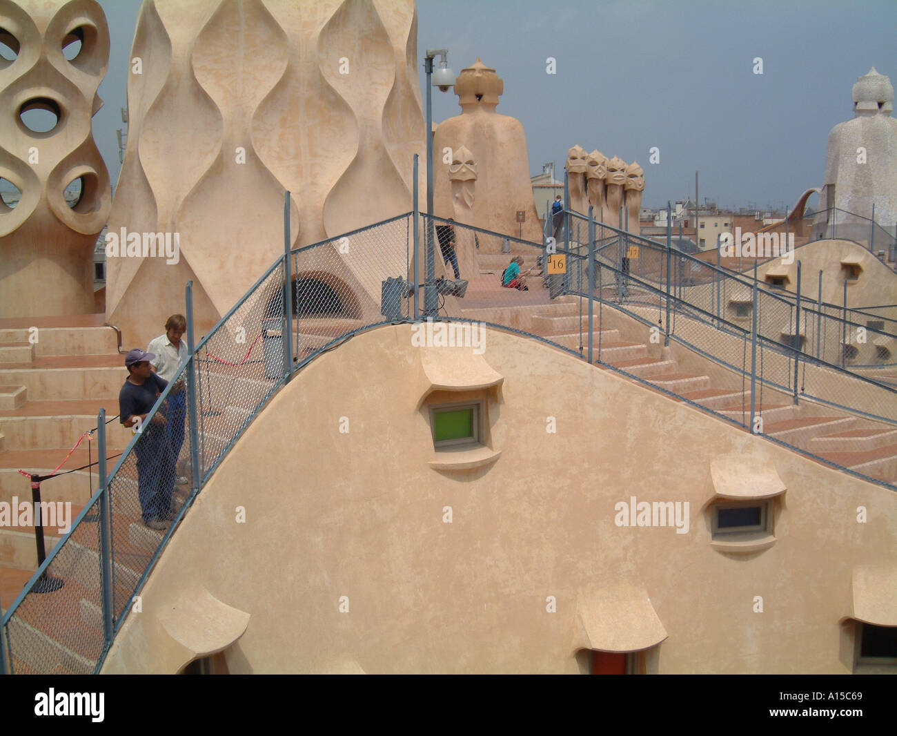 Casa Mira Le Pedrera Gaudi Barcelona Stock Photo - Alamy