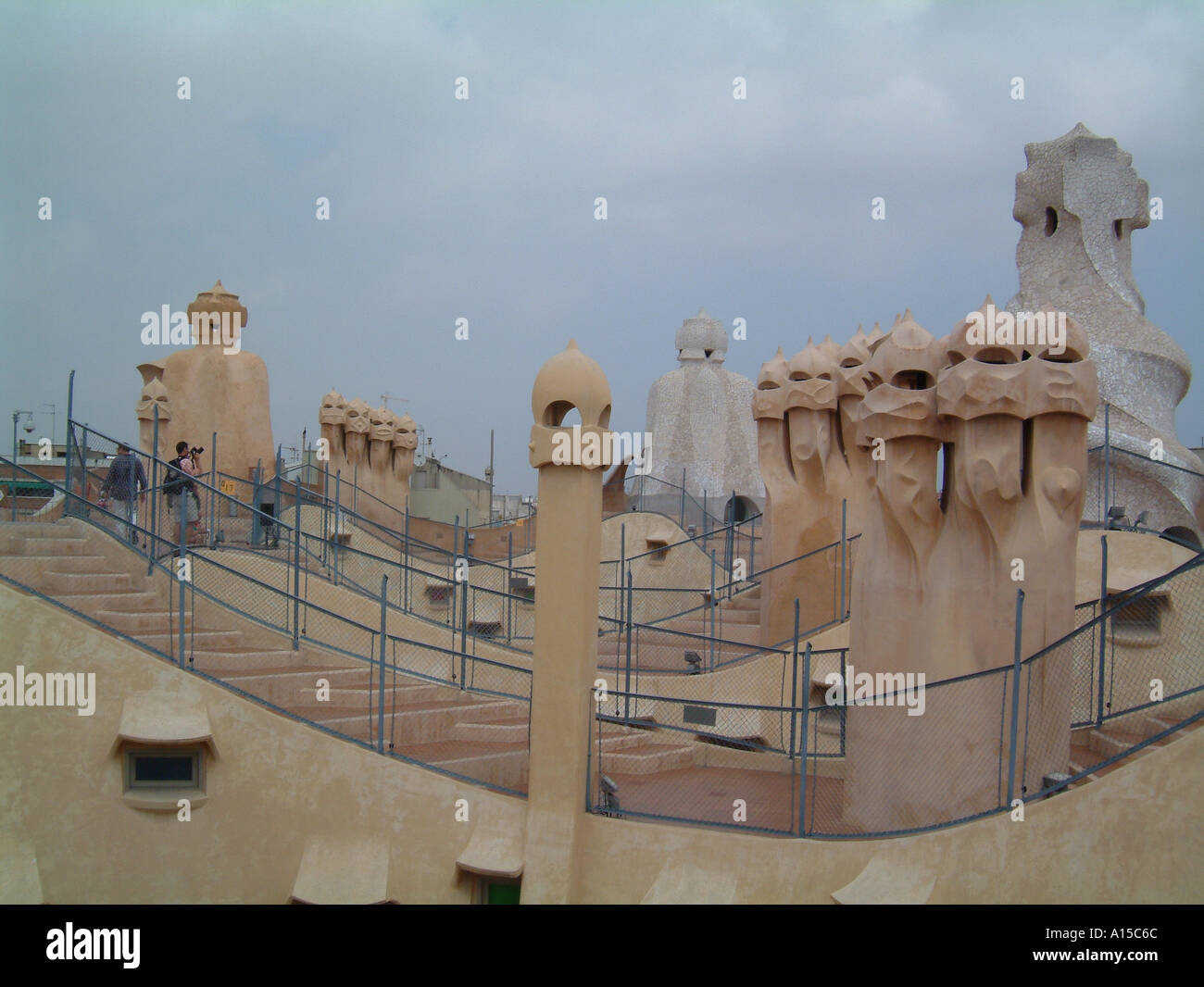 Casa Mira Le Pedrera Gaudi Barcelona Stock Photo - Alamy