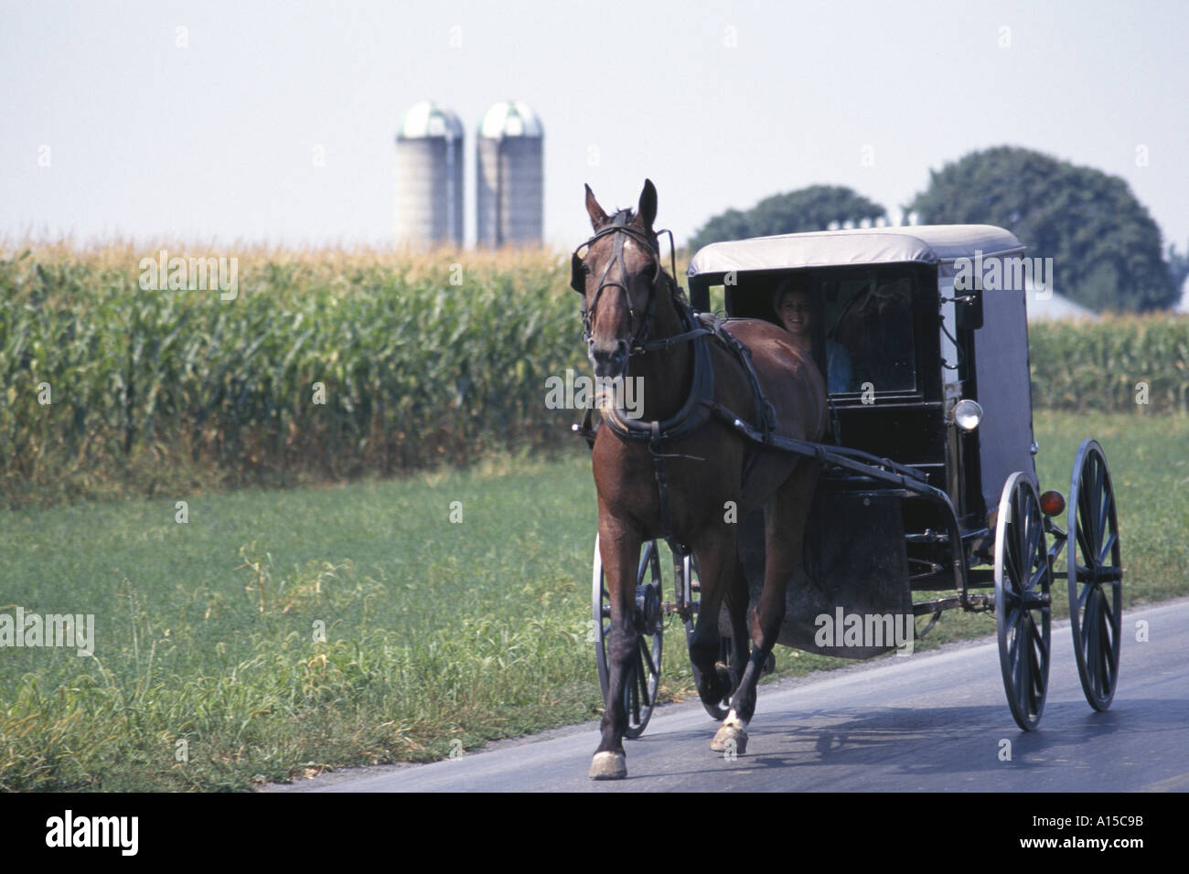Horse drawn farm vehicles hi-res stock photography and images - Alamy