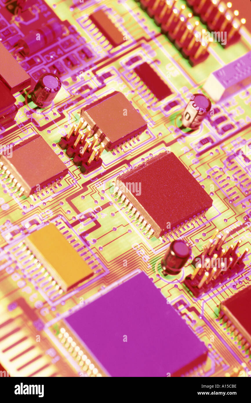 Computer hard drive controler circuit board Stock Photo - Alamy