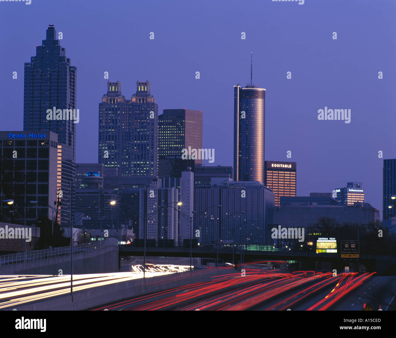 Rush hour traffic in atlanta hi-res stock photography and images - Alamy