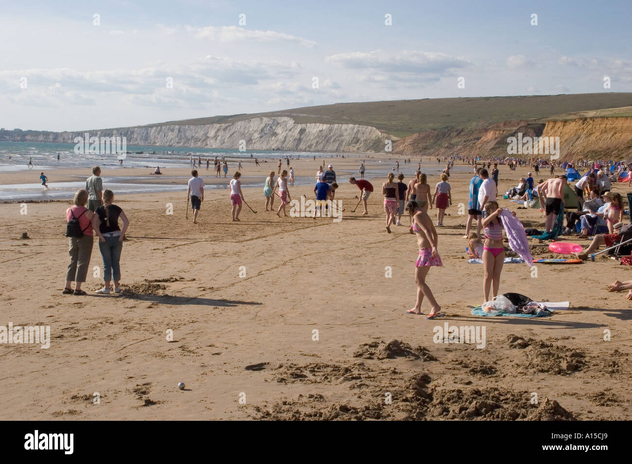 Compton Bay Isle Of Wight Stock Photo - Alamy