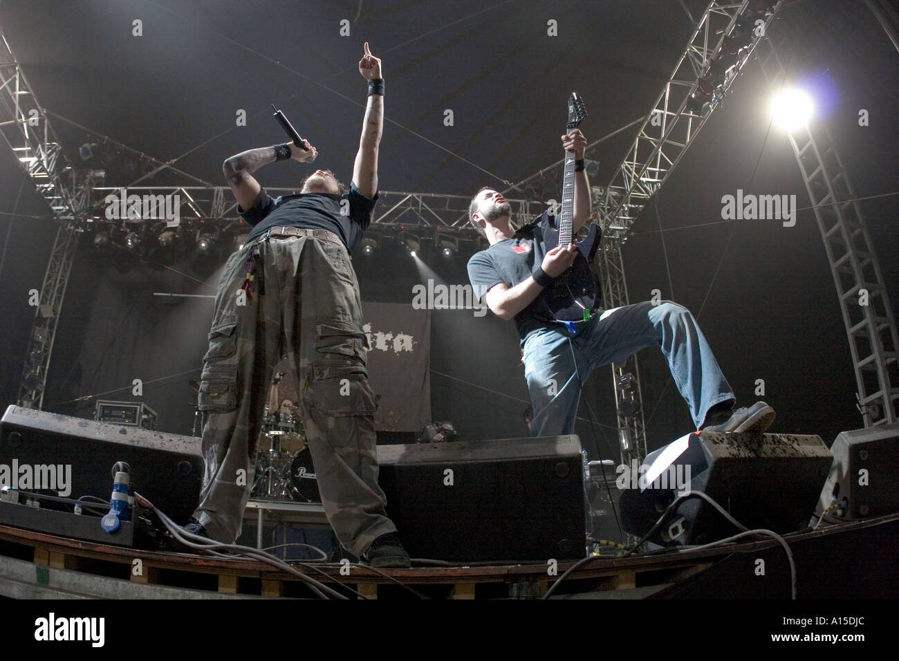 Chimaira Heavy metal band performing live Stock Photo - Alamy