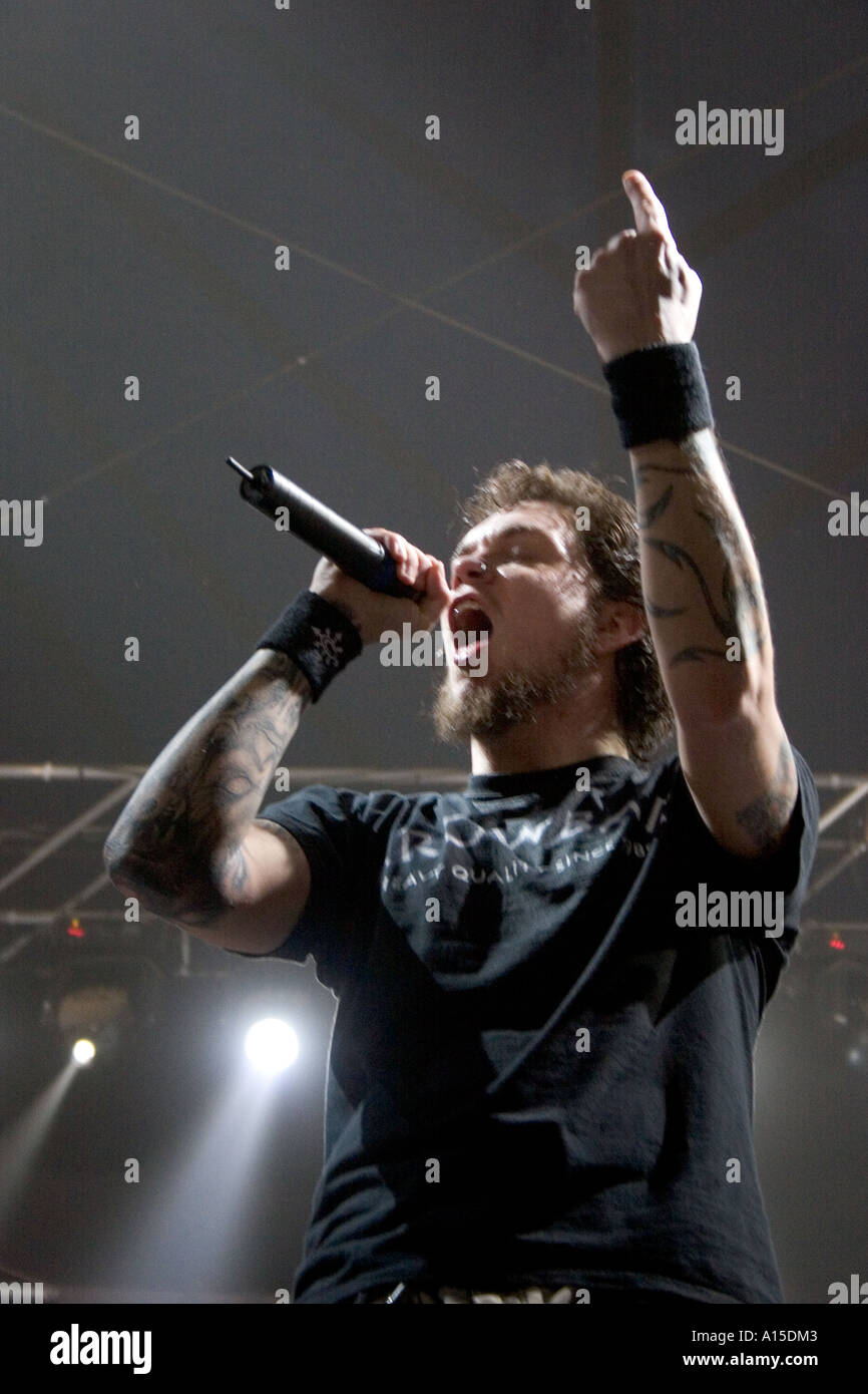 Chimaira Heavy metal band performing live Stock Photo - Alamy
