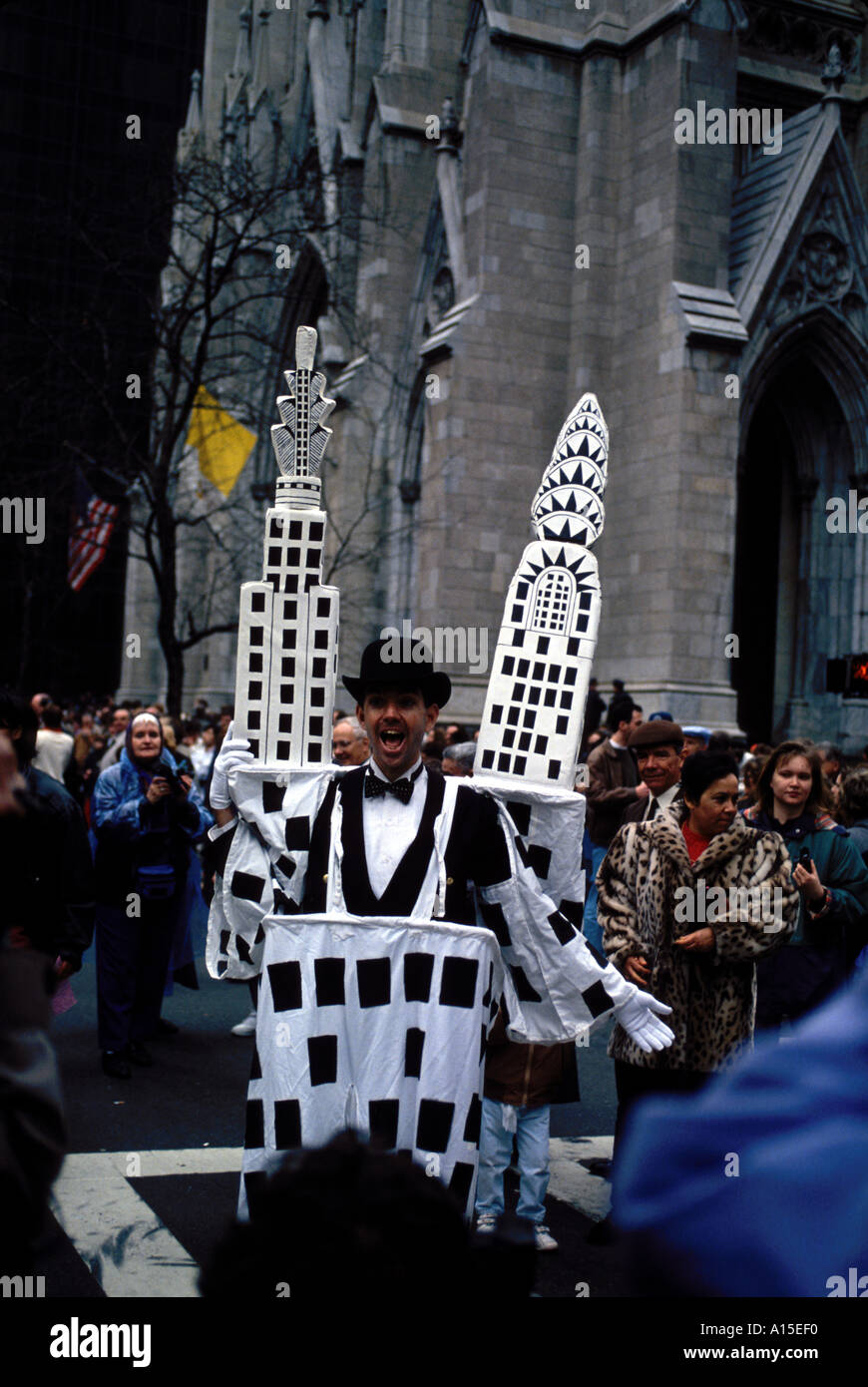 PEOPLE PARADE EASTER FIFTH AVENUE NEW YORK CITY MANHATTAN Stock Photo ...