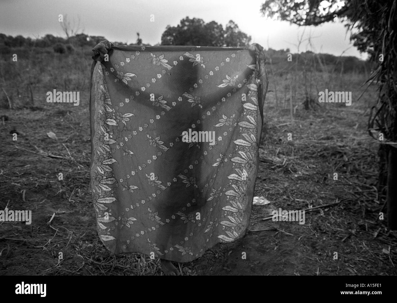 Khady Balde stretches as the sun rises over the village of Dembel ...