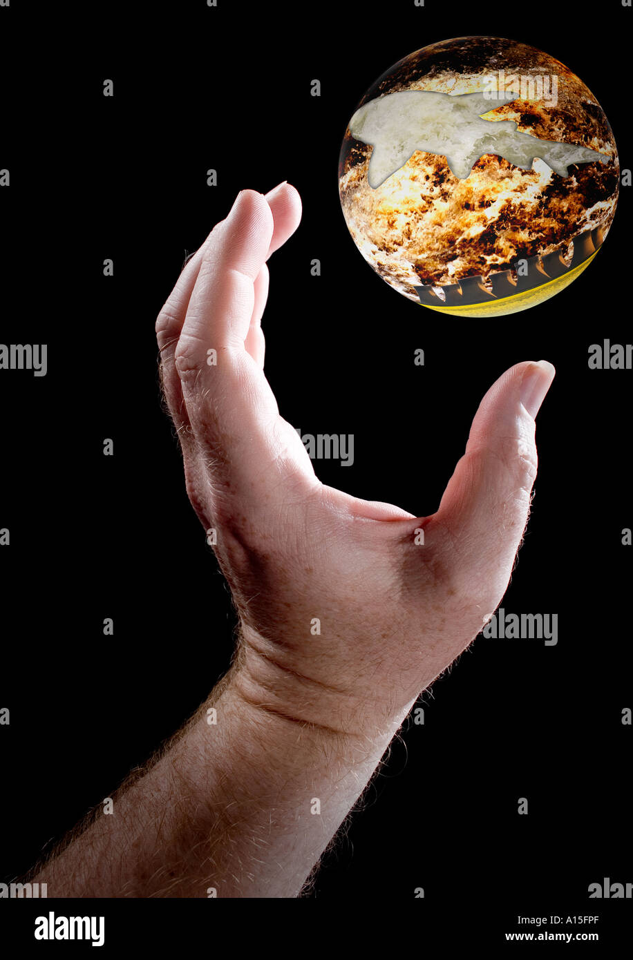 Hand grasping earth hi-res stock photography and images - Alamy