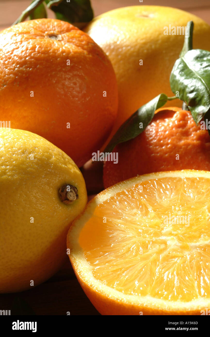 citrusfruits lemon grapefruit Stock Photo - Alamy