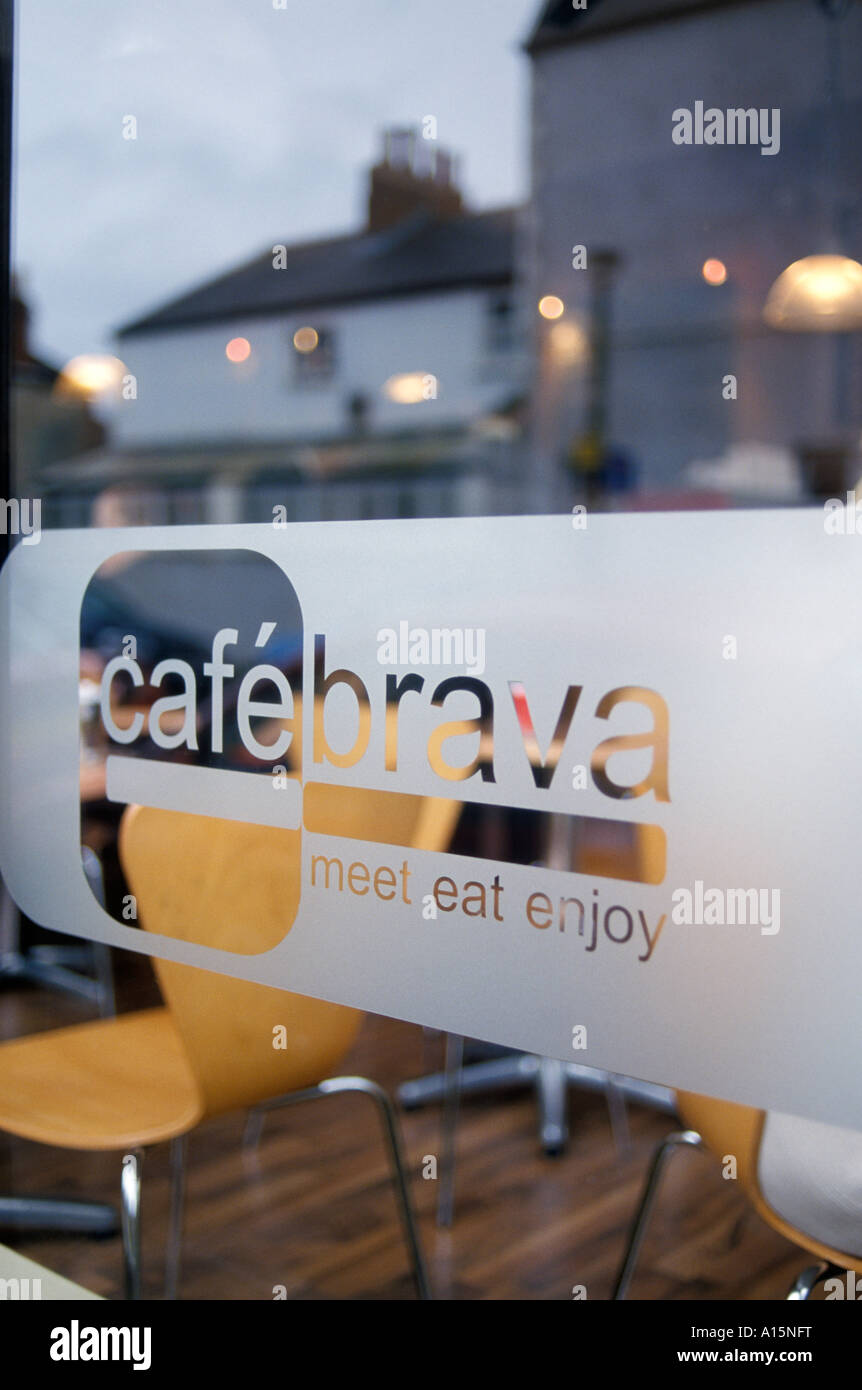 Cafe Brava in the trendy Pontcanna area of Cardiff Stock Photo - Alamy