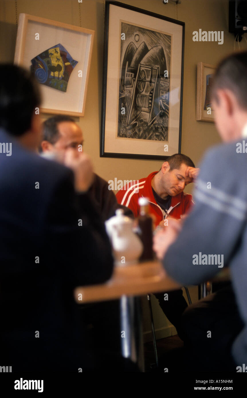 Art on the walls in Cafe Brava in the trendy Pontcanna area of Cardiff ...