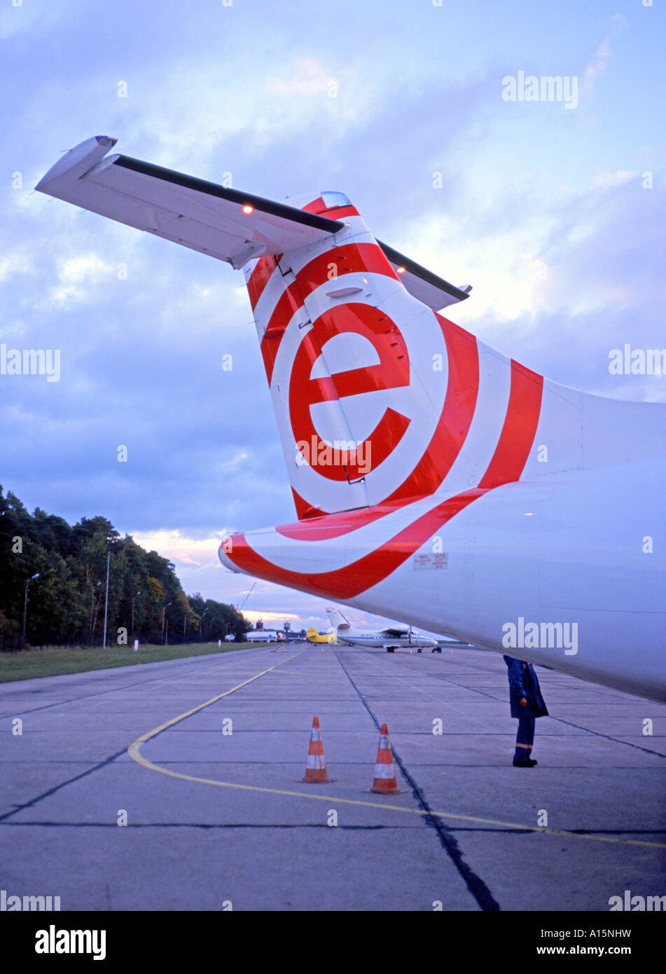 ATR 72 plane's tail Stock Photo - Alamy