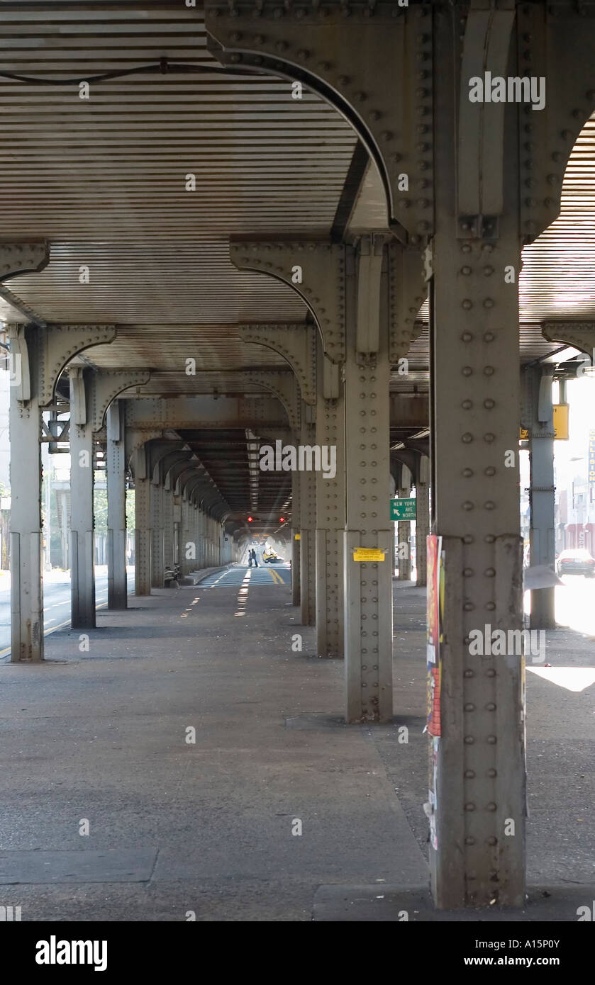 The Long Island Railroad Platform at Nostrand Ave Stock Photo - Alamy