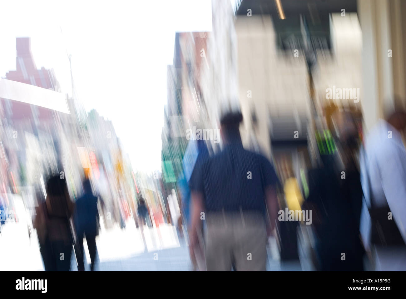 blurred people on sidewalk Stock Photo - Alamy
