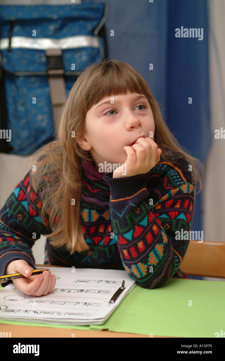 child chewing on fingernails Stock Photo - Alamy