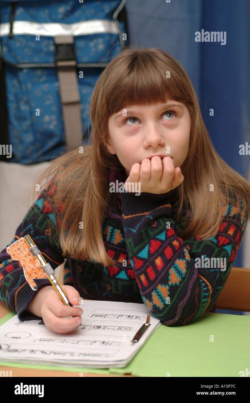 child chewing on fingernails Stock Photo - Alamy