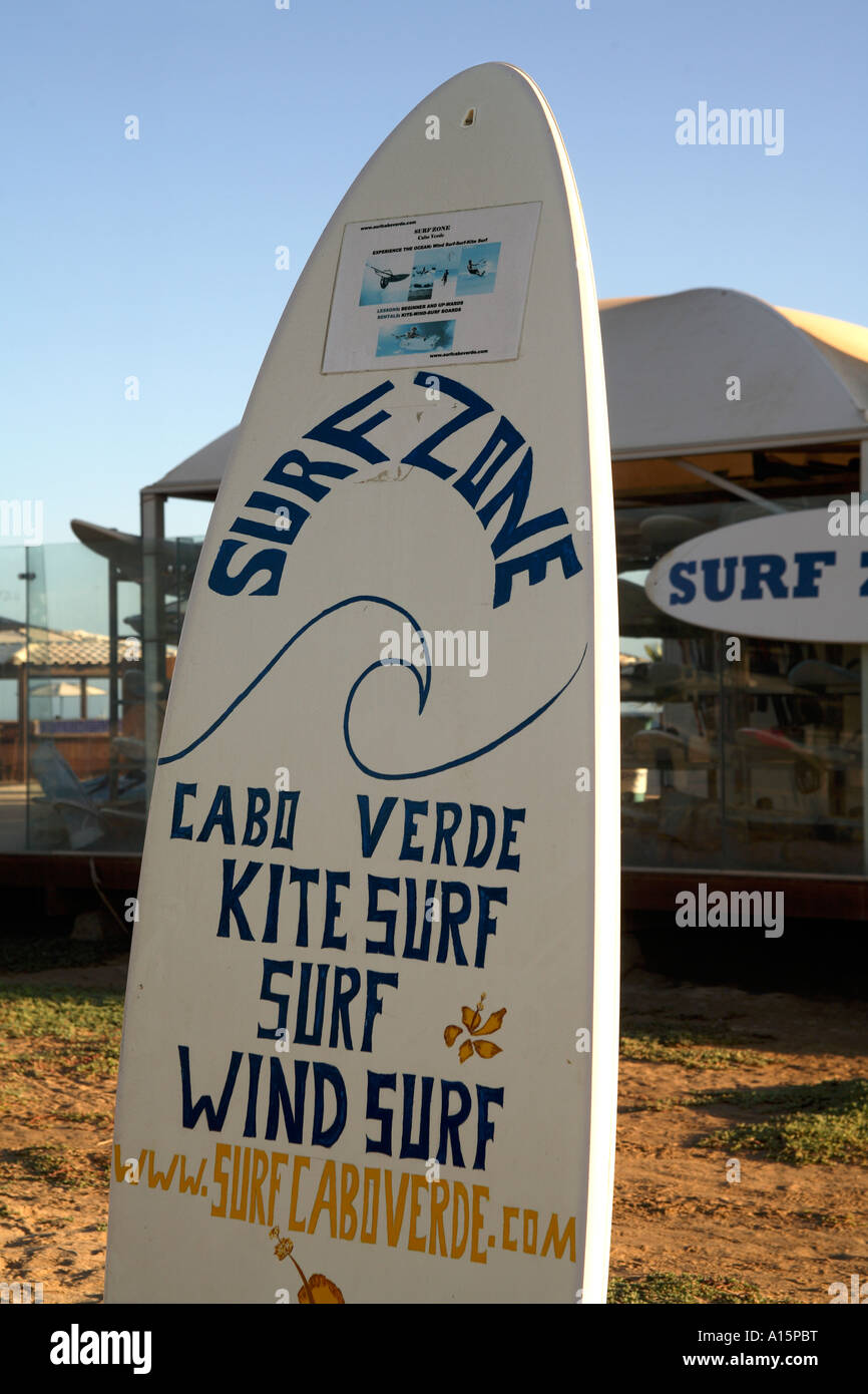 Cape Verde islands. Sal. Santa Maria. Surf zone Stock Photo - Alamy