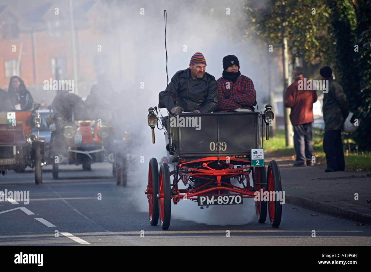 1896 Whitney steam in the 2006 London to Brighton Veteran car run Stock ...
